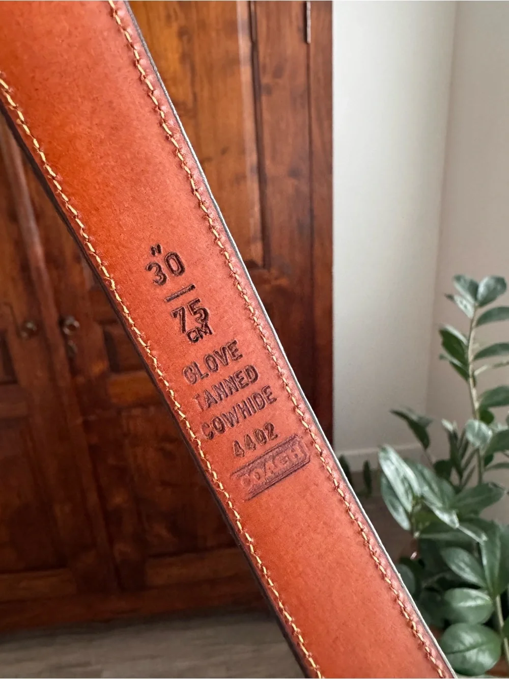 Coach | Accessories | Coach Glove Tanned Cowhide Brown Belt | Poshmark